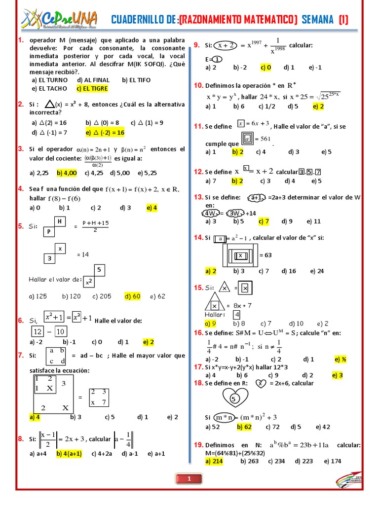 Semana1 RM | PDF | Conjunto (Matemáticas) | Lógica
