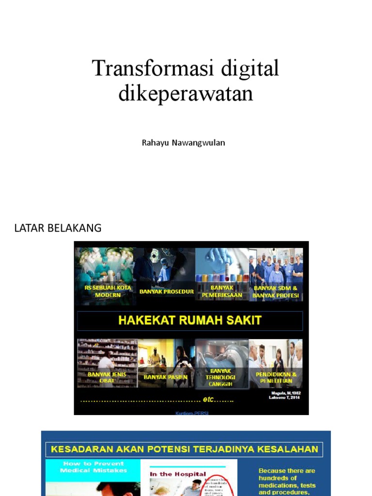Transformasi Digital Dikeperawatan | PDF | Komputer