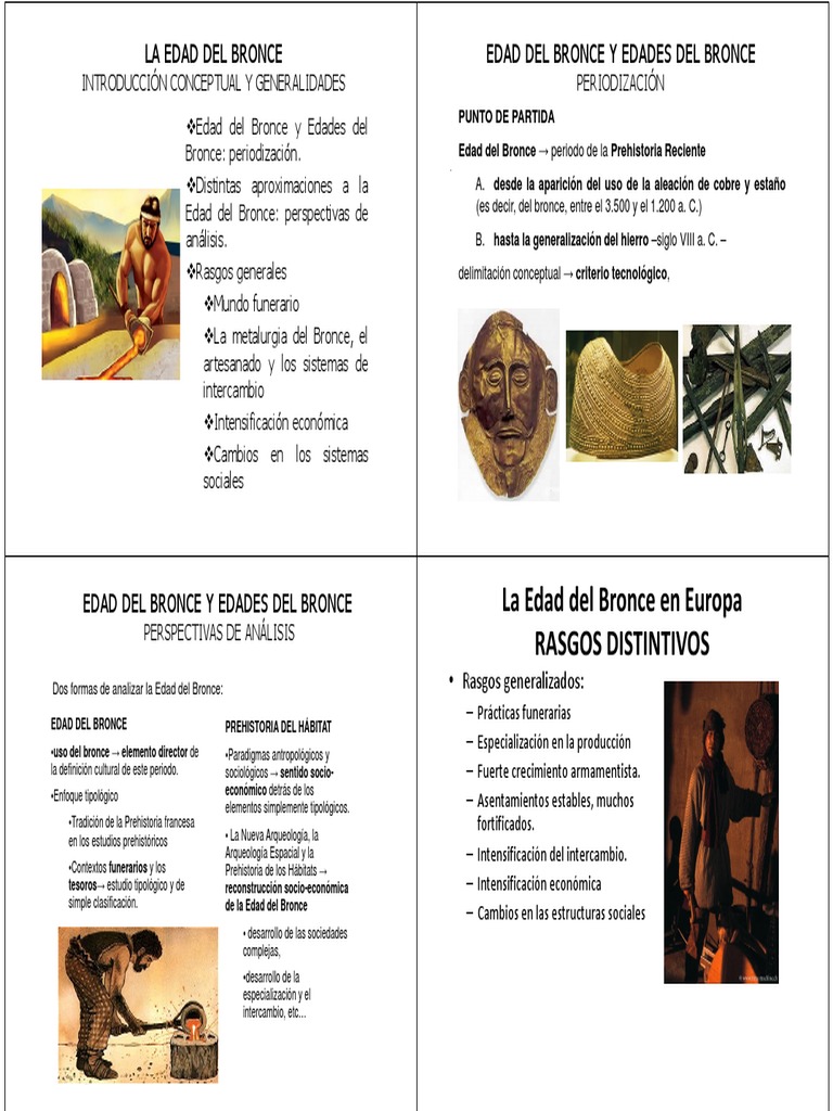 Tema 5. La Edad Del Bronce-Generalidades | PDF | Edad de Bronce | Bronce
