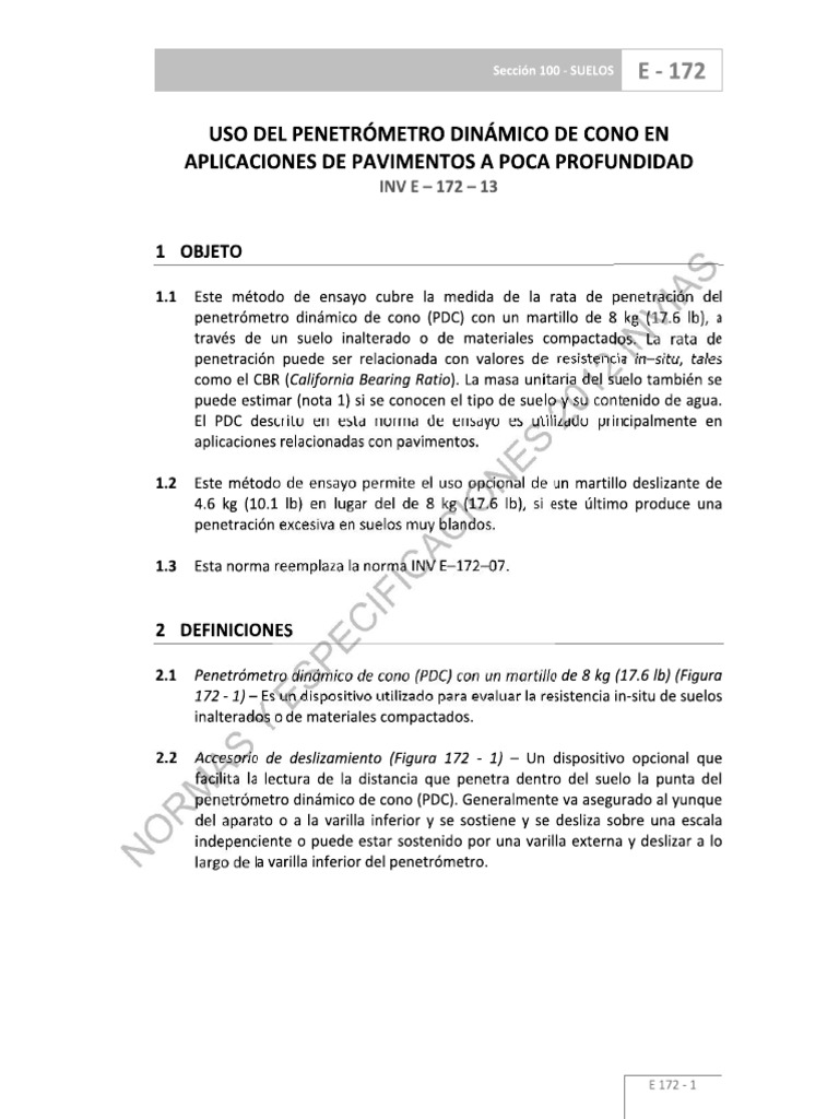 Invias E172 PDC | PDF