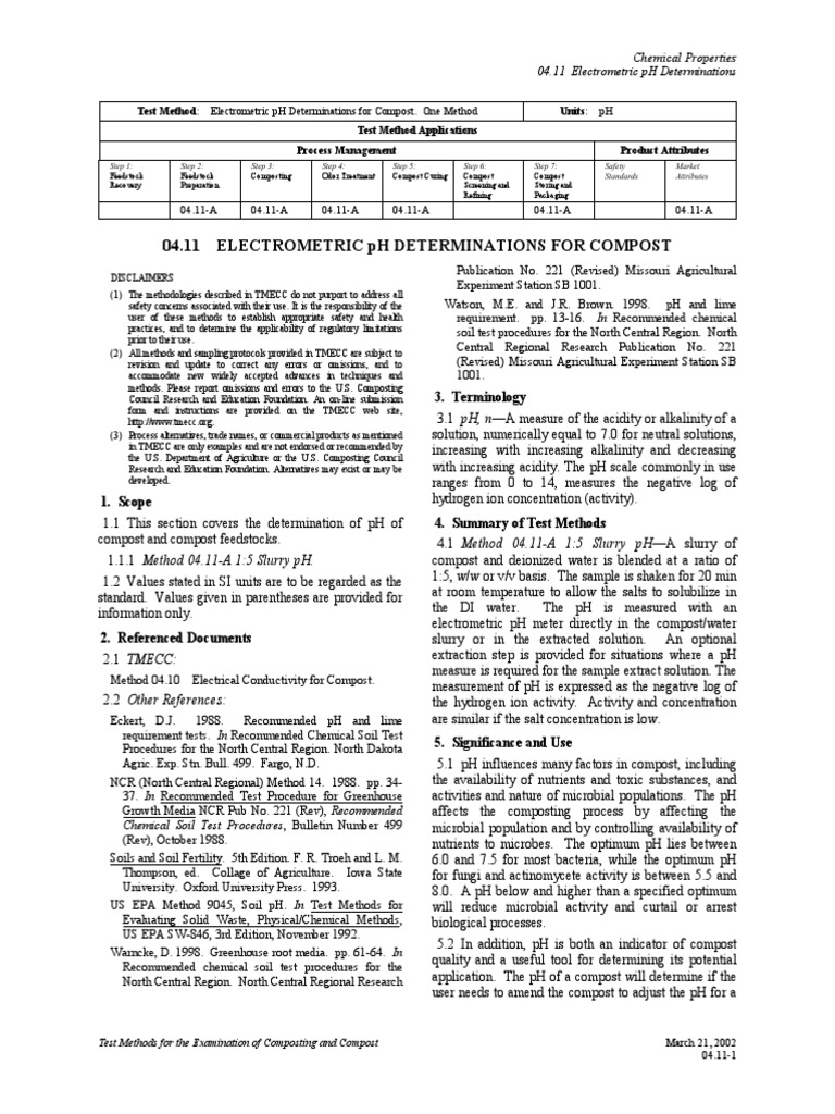 Tmecc 0411 | PDF | Ph | Soil