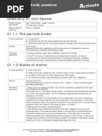 Oxford KS3 Science Activate 1 Students Book Answers | PDF | Seed | Flowers