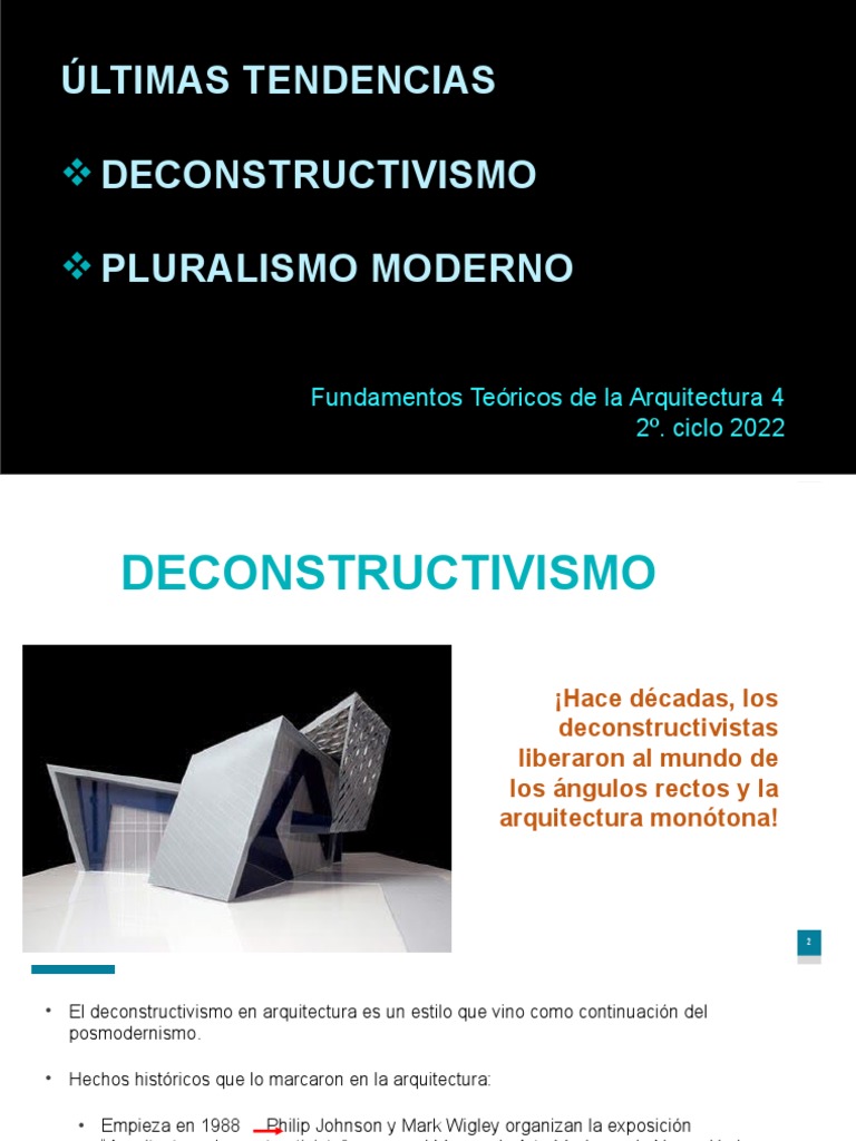 Deconstructivismo y Pluralismo Moderno | PDF | muro de Berlín ...
