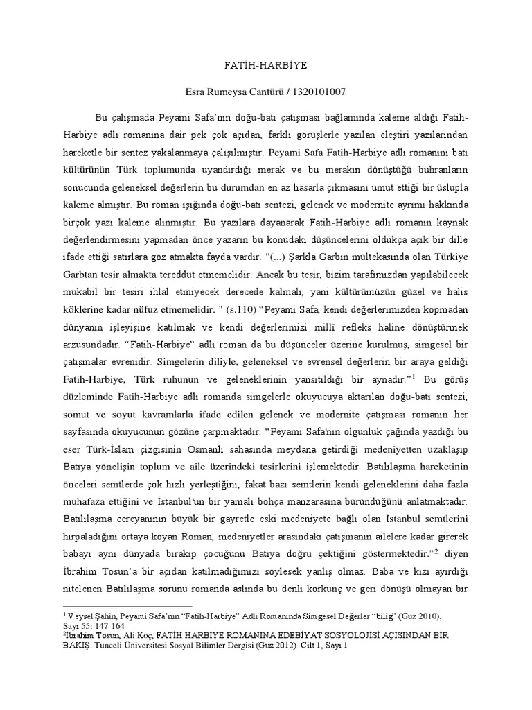 Fatih Harbiye | PDF