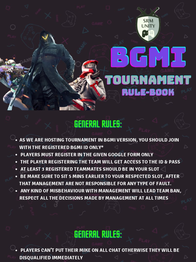 BGMI Rulebook (4273) | PDF
