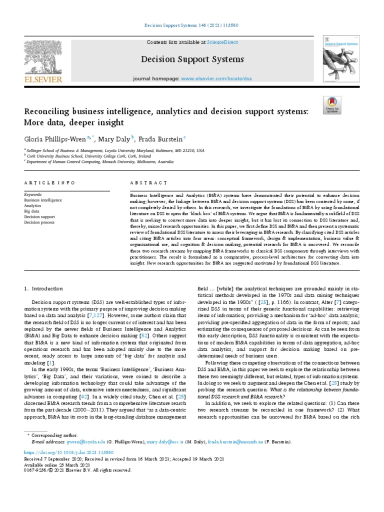 Wren 2021 | PDF | Business Intelligence | Decision Support System