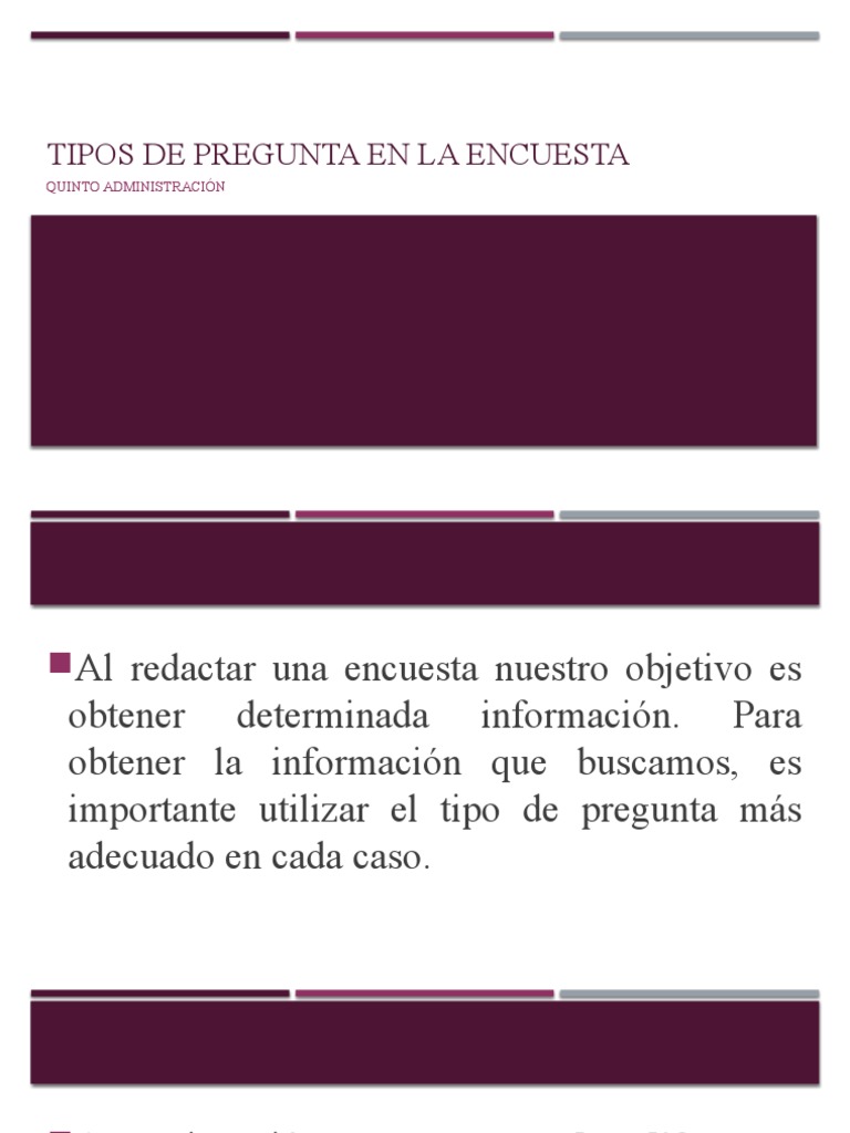 Tipos de Pregunta en La Encuesta | PDF | Cuestionario | Escala Likert