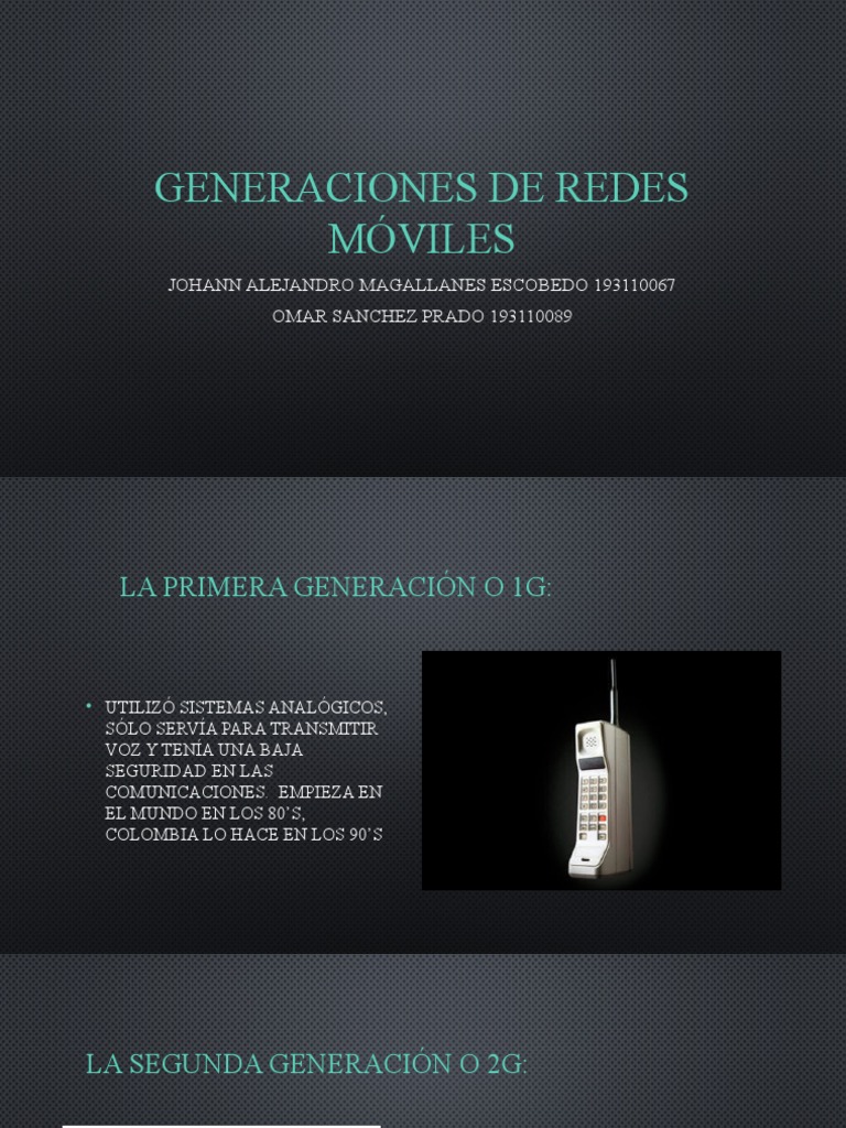 Evolución de Redes Móviles 1G a 5G | PDF