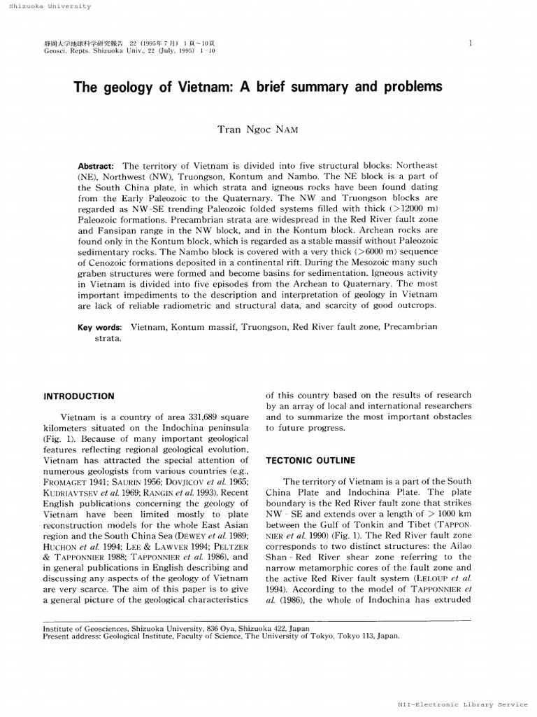 Paper - Geology | PDF | Rock (Geology) | Geological Formation