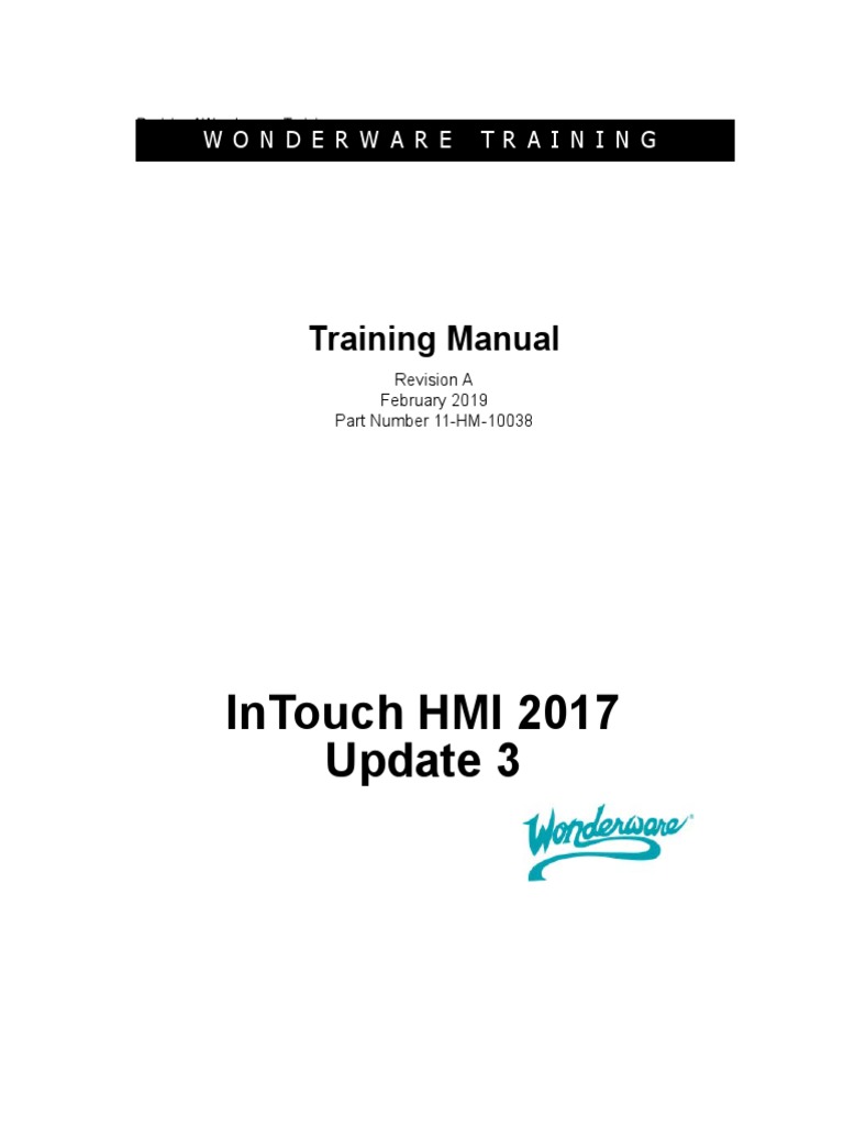 InTouchHMI 2017update3 RevA Manual | PDF | Operating System | Window (Computing)