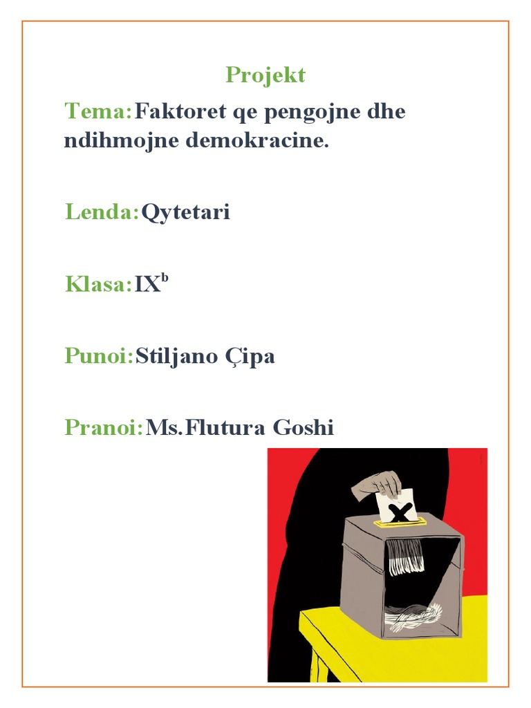 Projekt Qytetari | PDF