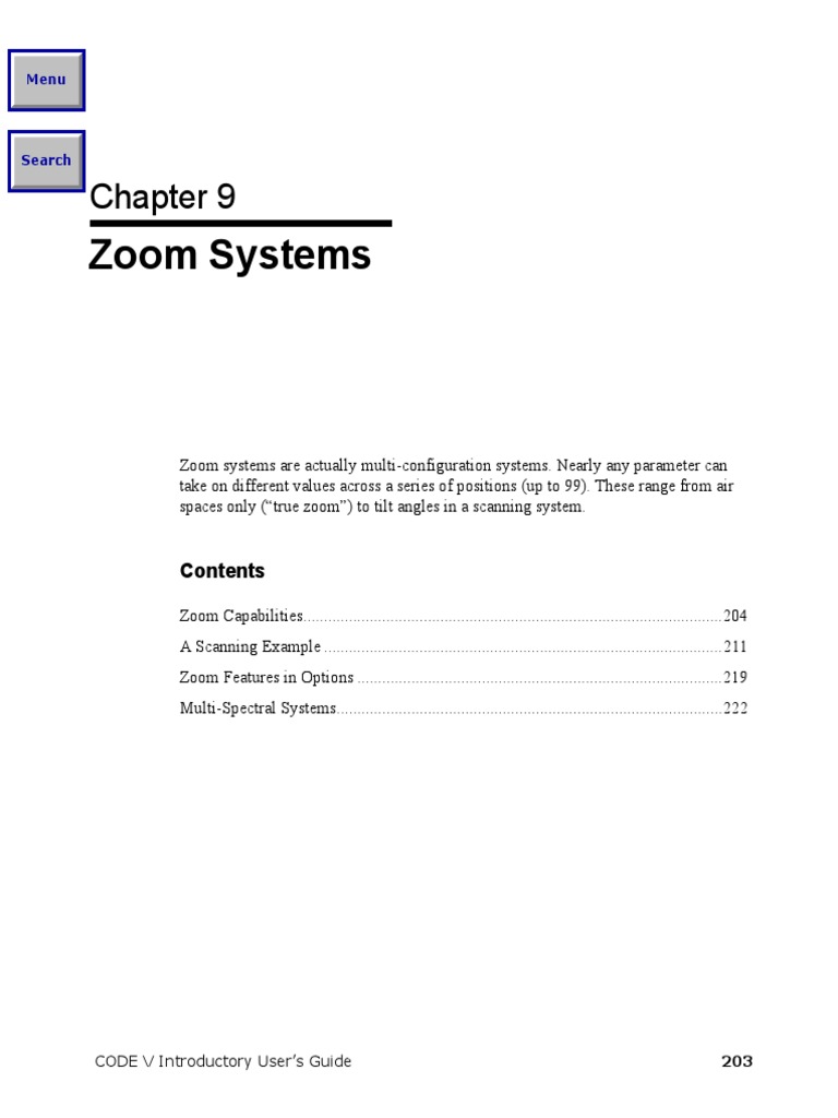 CODEV Chapter10 | PDF | Zoom Lens | Camera Lens