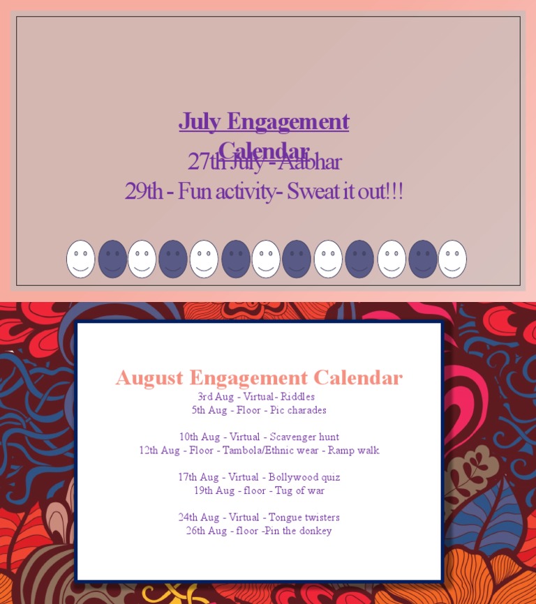 Engagement Calendar | PDF | Young Adult | Classics