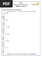 GRADE 4 TERM 1 TEST MATHEMATICS MEMO (Final) | PDF | Square Root | Numbers