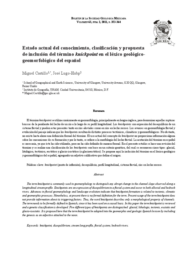 Knickpoint | PDF | glaciar | Valle