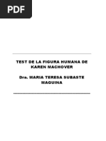 Test Figura Humana Machover Manual | PDF | Hombre | Masculinidad