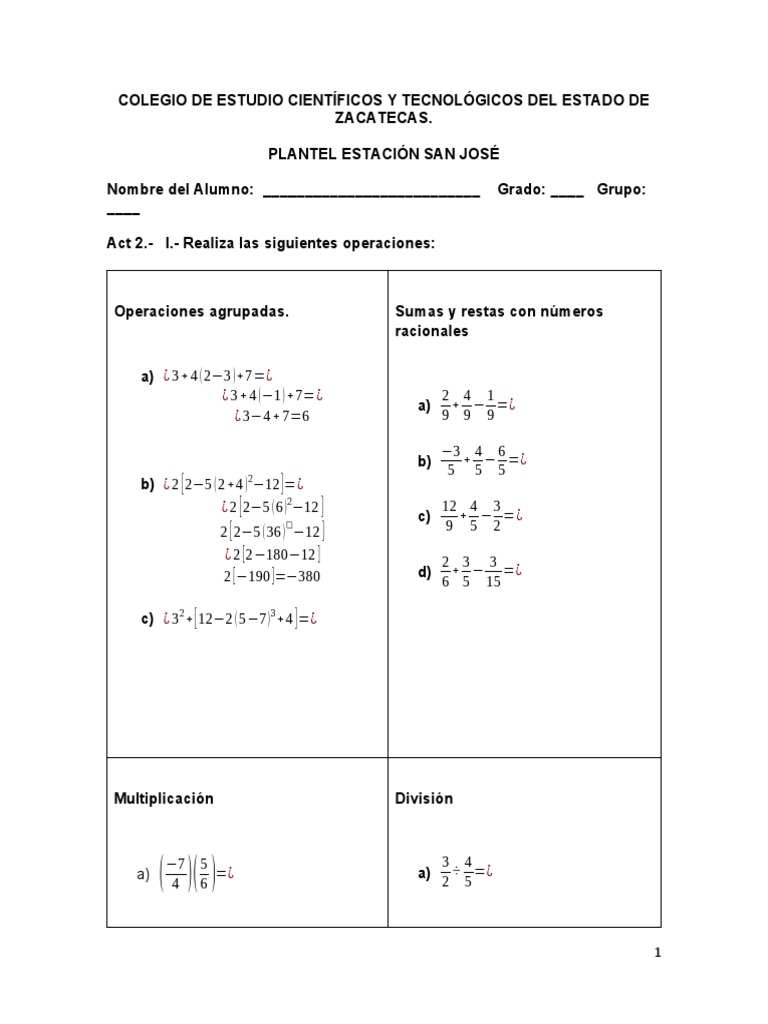 Cuadernillo Algebra Primer Parcia Ags20 - Ene21 | PDF | Conceptos matemáticos | Matemáticas