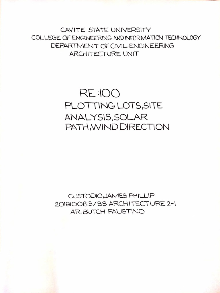 Custodio - BS Arch 2-1, Design (Re100) | PDF