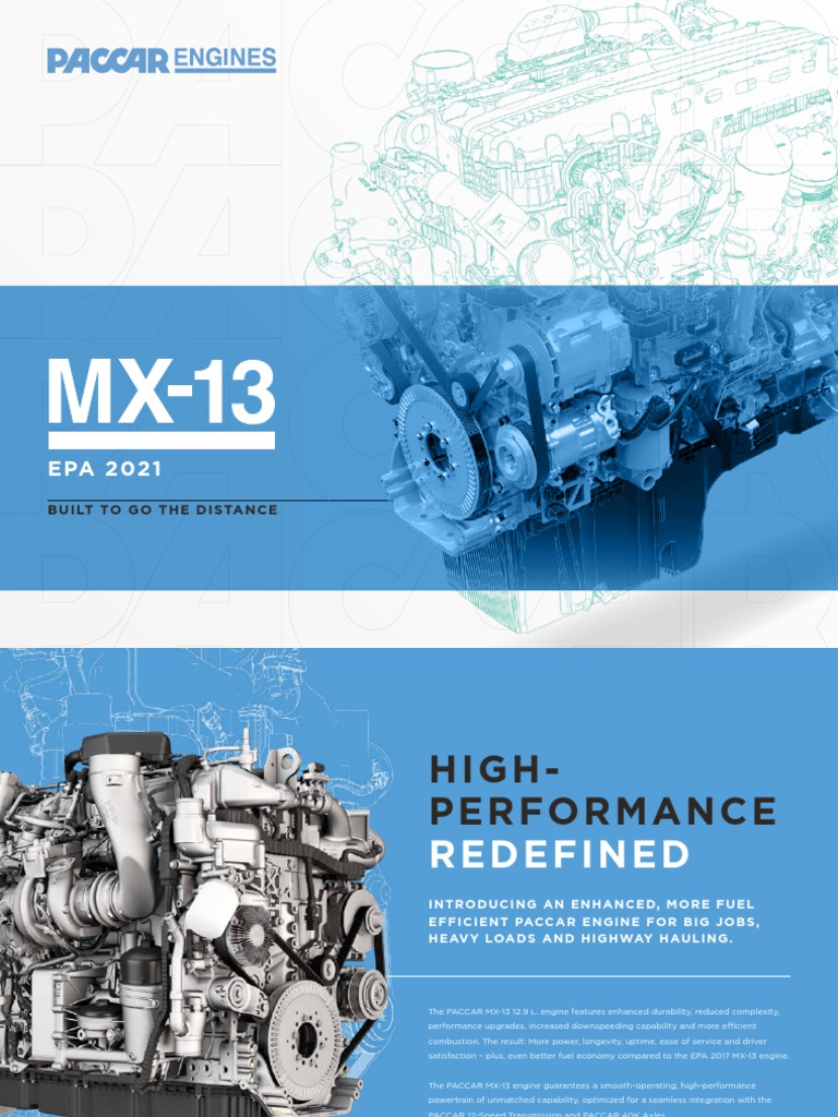 MX13 Engine Brochure | PDF | Engines | Piston