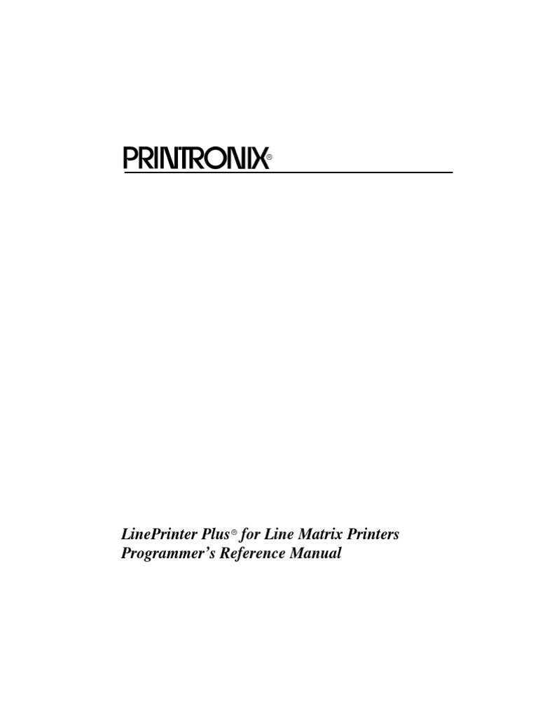 Line Printer Plus | PDF | Printer (Computing) | Ascii
