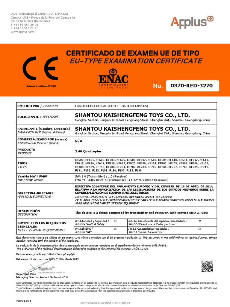 Certificado Ce Pdf