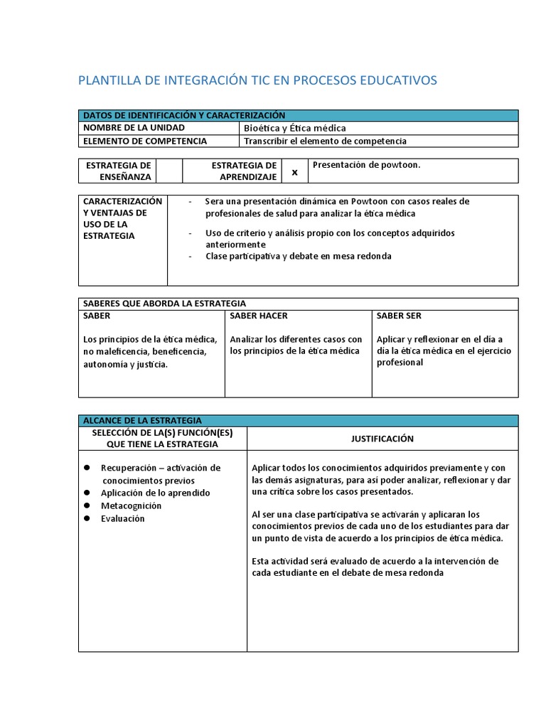Tarea Tic Powtoon | PDF | Bioética | Ciencia cognitiva