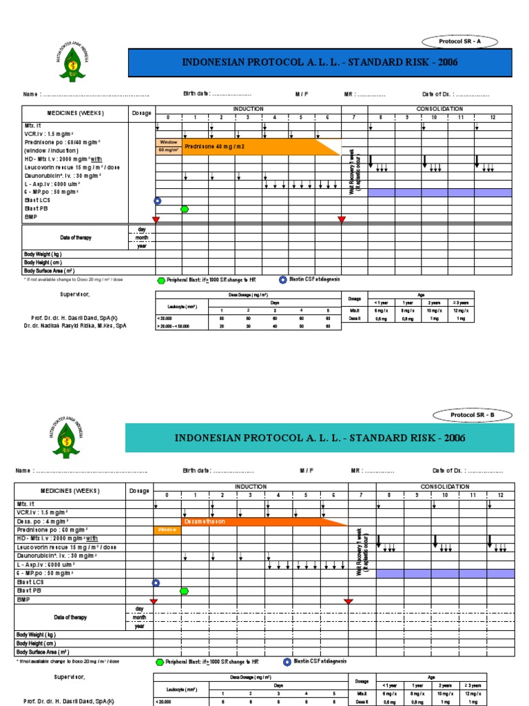 PROTOKOL ALL SR-AB HR-C Relaps | PDF | Products Of Chemical Industry | Health Care