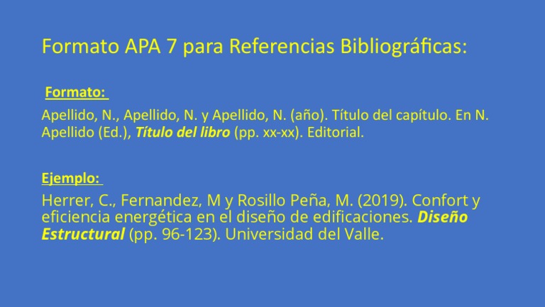 Formato APA 7 para Referencias Bibliográficas | PDF