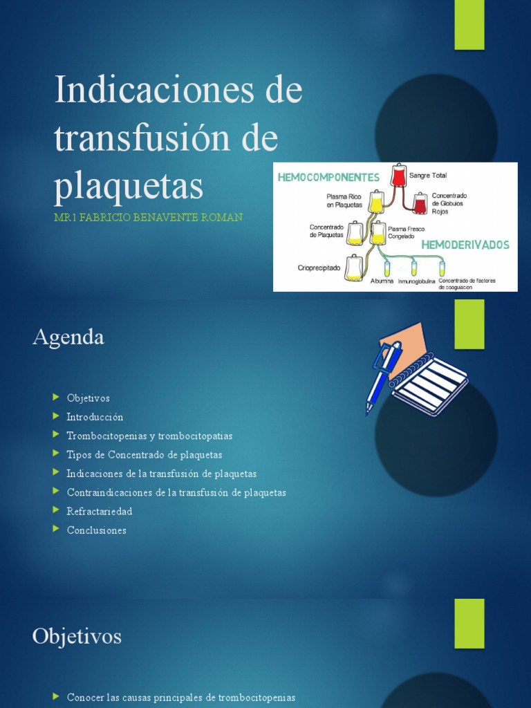 Indicaciones de Transfusión de Plaquetas | PDF | Plaqueta | Transfusión ...