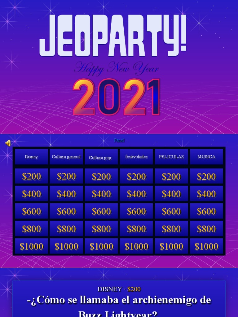 Juego Jeopardy Power Point | PDF