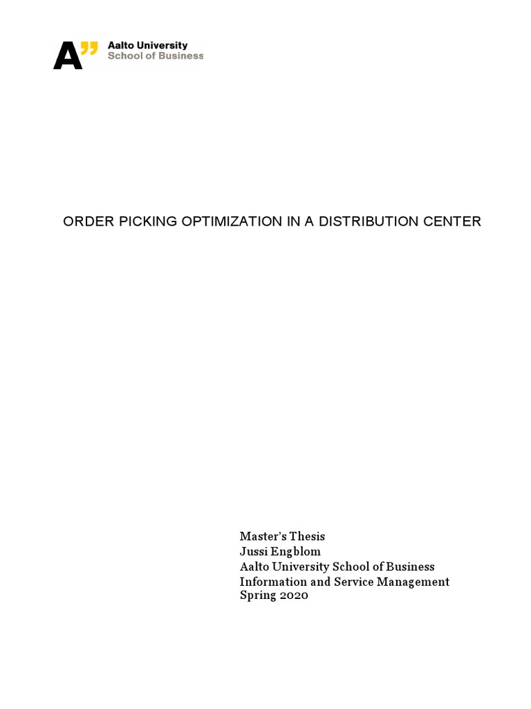 Master Engblom Jussi 2020 | PDF | Mathematical Optimization | Cluster ...