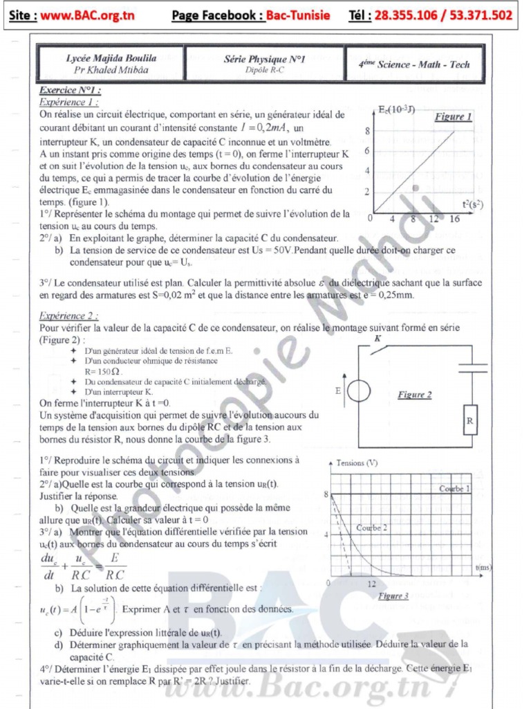 Série Dipole RC - Avec Correction - MR Mtibaa SFAX | PDF