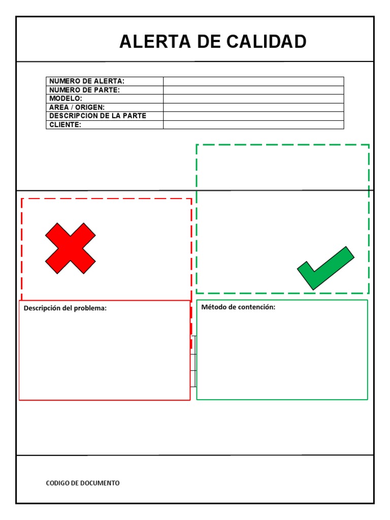 Alerta de Calidad | PDF