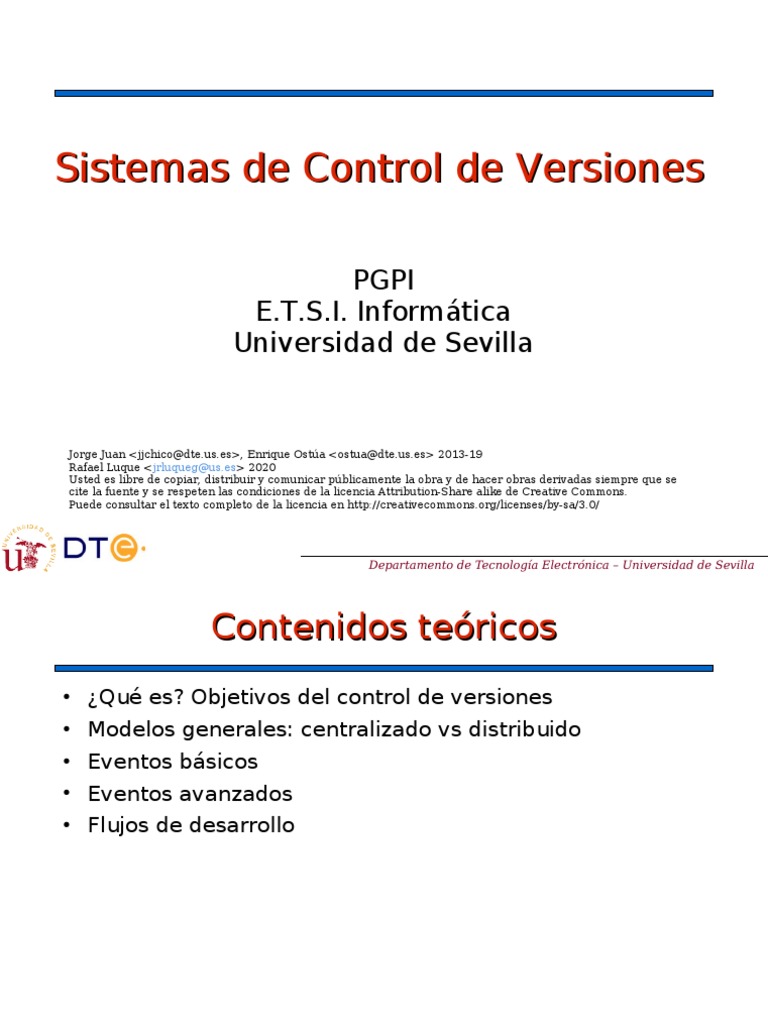 Introducción a los Sistemas de Control de Versiones | PDF | Control de ...