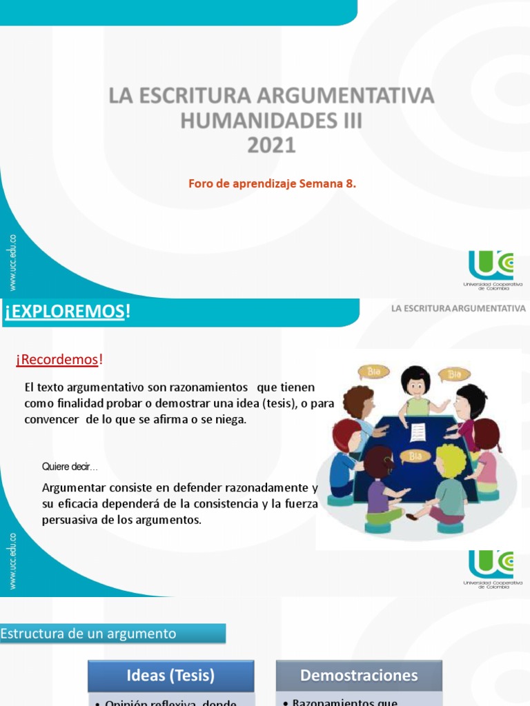 Escritura Argumentativa | PDF | Argumento | Experiencia