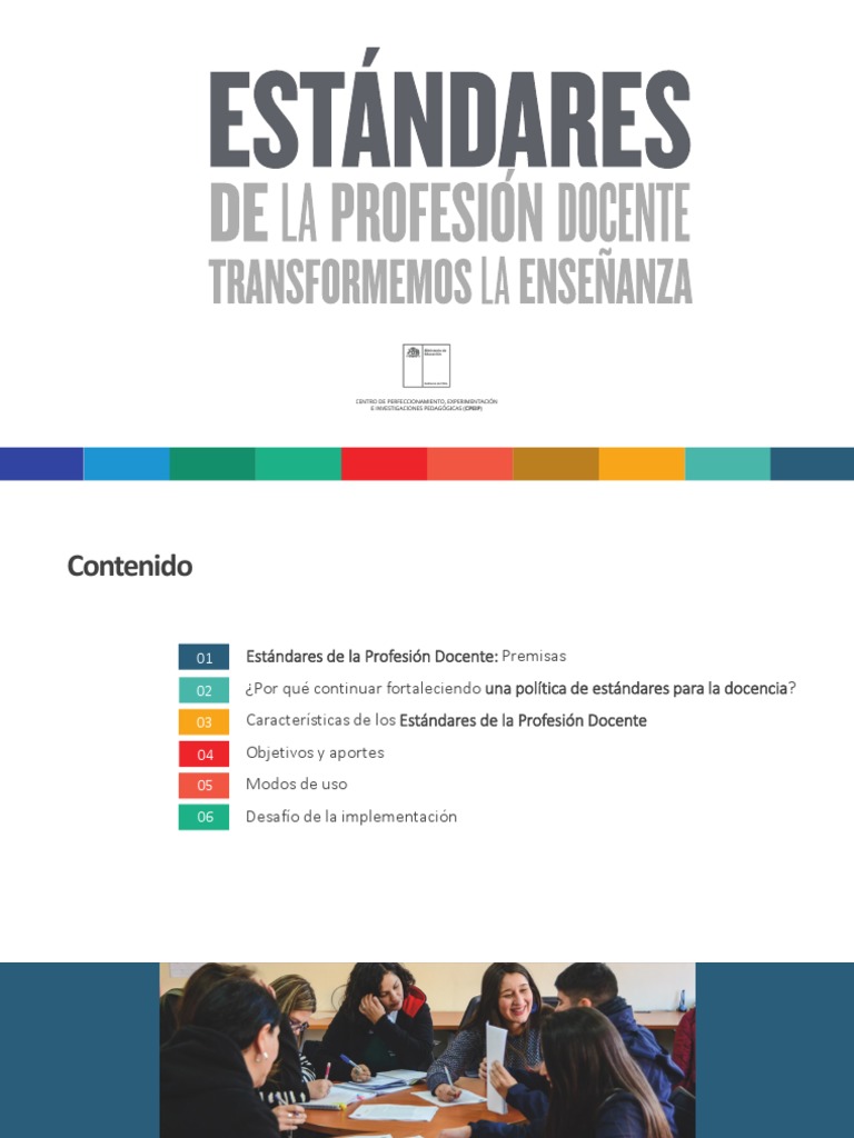 Lanzamiento Estandares de La Profesion Docente | PDF | Método de enseñanza | Maestros