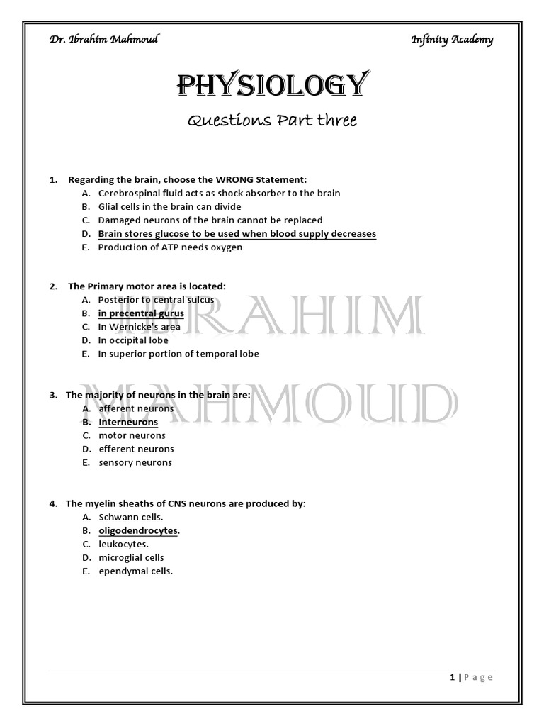 Physiology Mid Q part 3 VIP | PDF | Heart | Action Potential