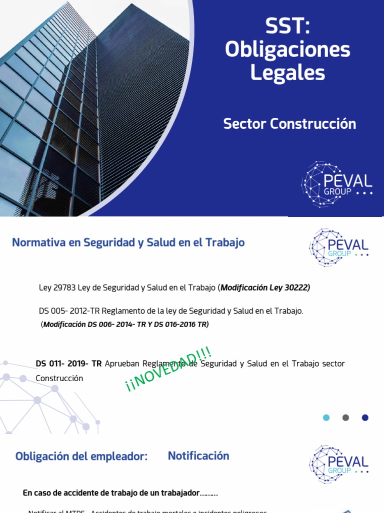 1) SST Sector Construcción | PDF | Seguridad y salud ocupacional