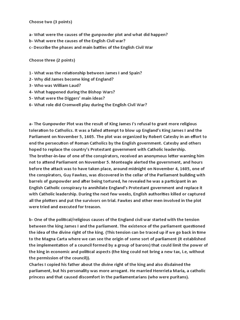 Culture Midterm | PDF | Gunpowder Plot | English Civil War Culture Midterm | PDF | Gunpowder Plot | English Civil War