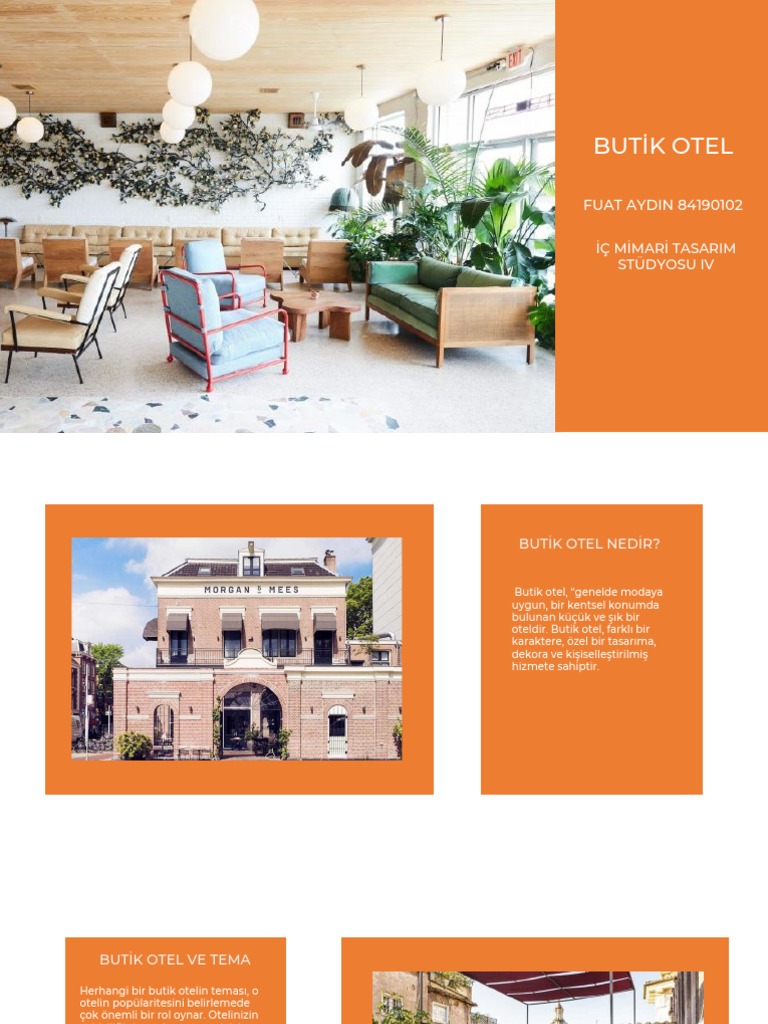 Butik Otel: FUAT AYDIN 84190102 | PDF