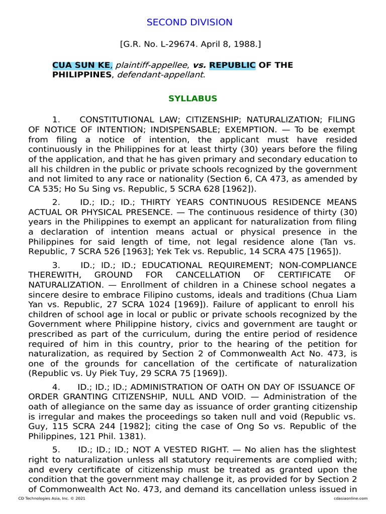 Cua Sun Ke v. Republic | PDF | Brief (Law) | Appeal
