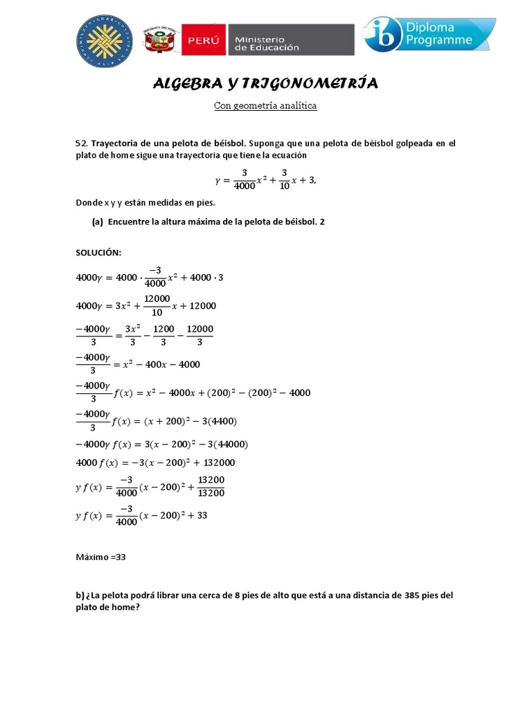 Resolución Del Ejercicio 52-Trigonometria | PDF