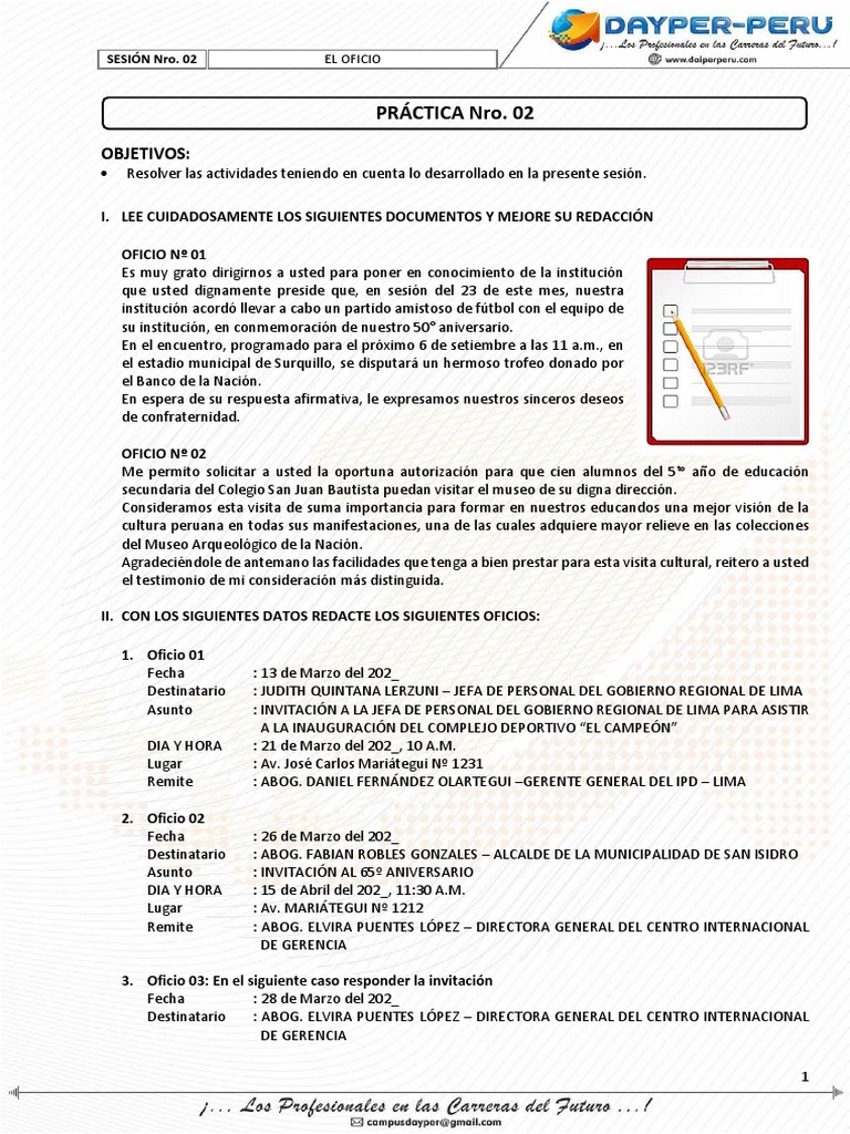 S2 - Práctica Nro. 02 | PDF | Lima