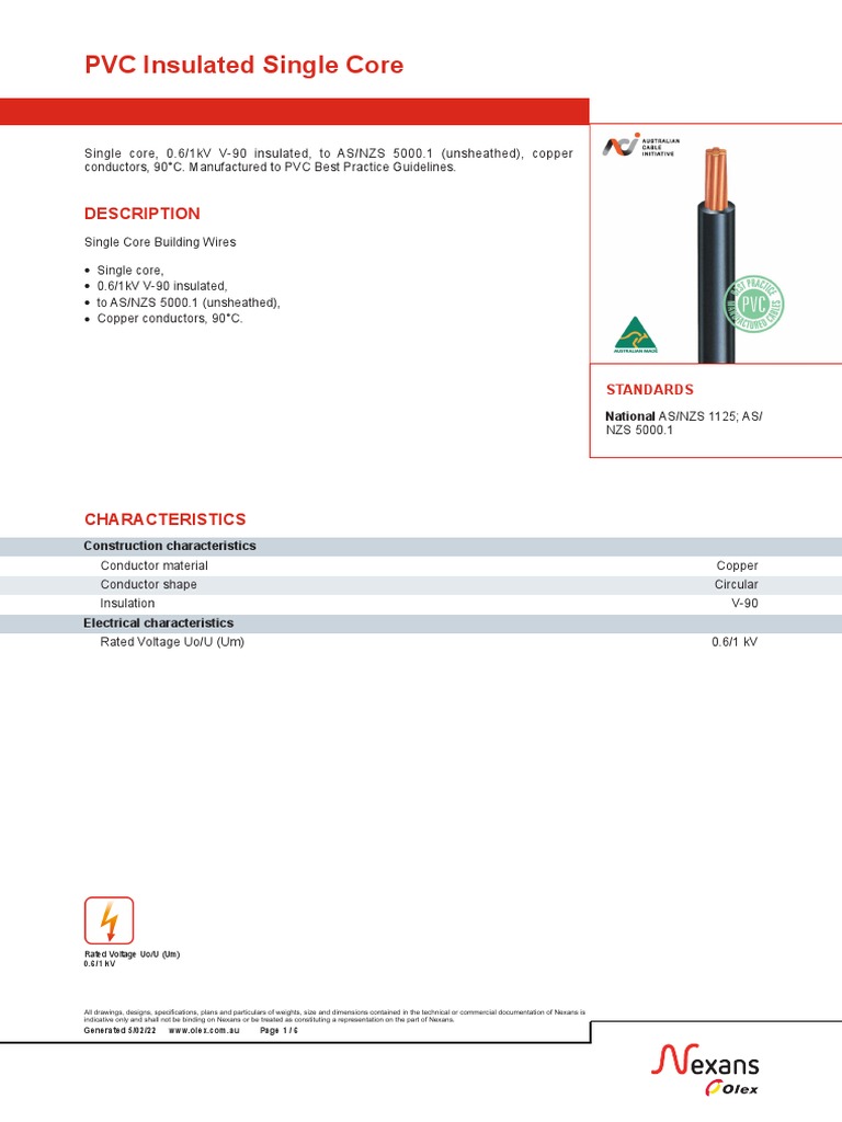 Nexans 24446 | PDF | Electrical Conductor | Insulator (Electricity)