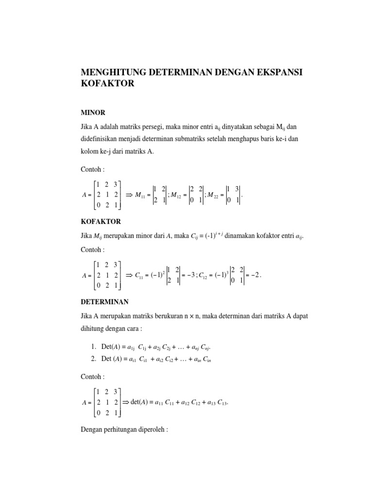 Determinan | PDF