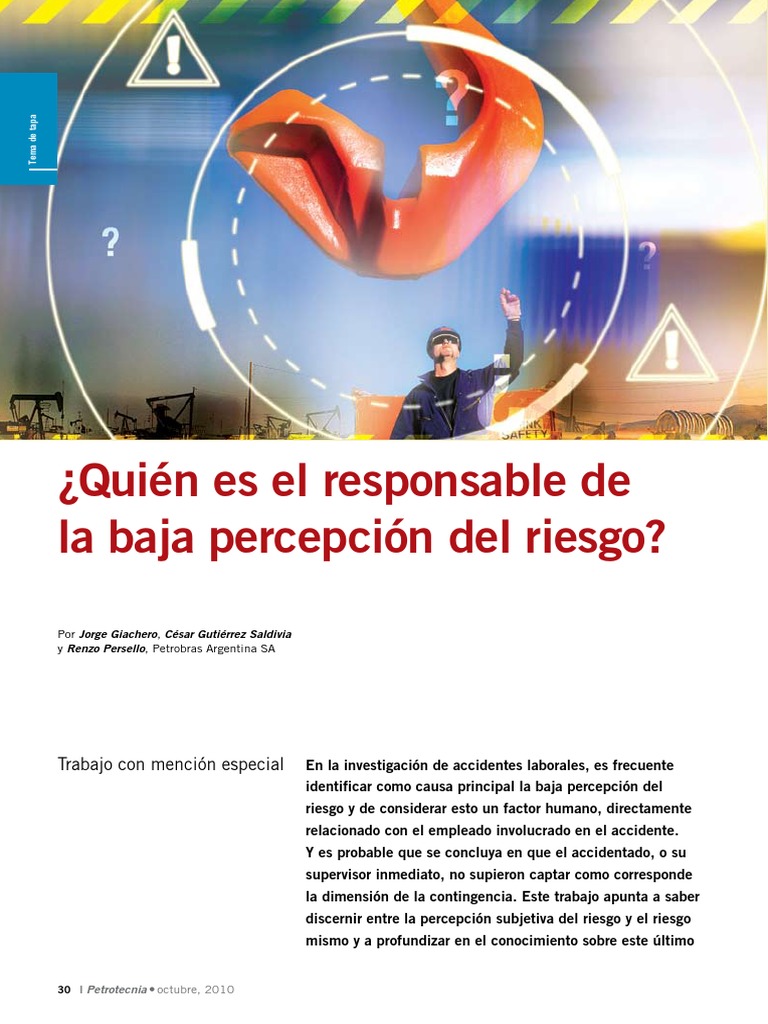 Percepção de Riscos 002 | PDF | Percepción | Conocimiento