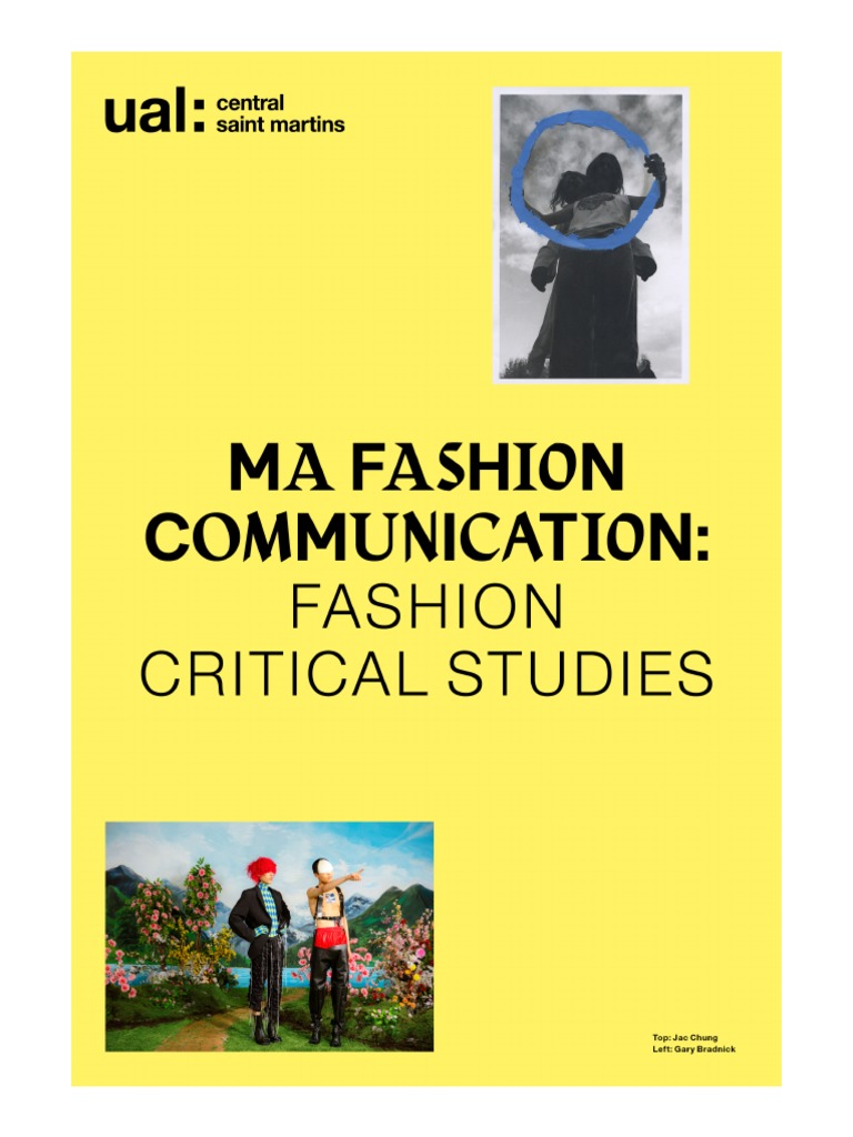 CSMMAFCCF01 MA Fashion Communication Fashion Critical Studies 202021 ...