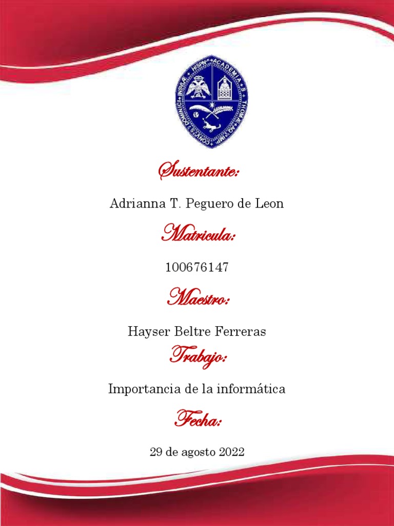 Reflexión Sobre La Importancia de La Informática Tanto en El Ámbito | PDF | Internet | Informática