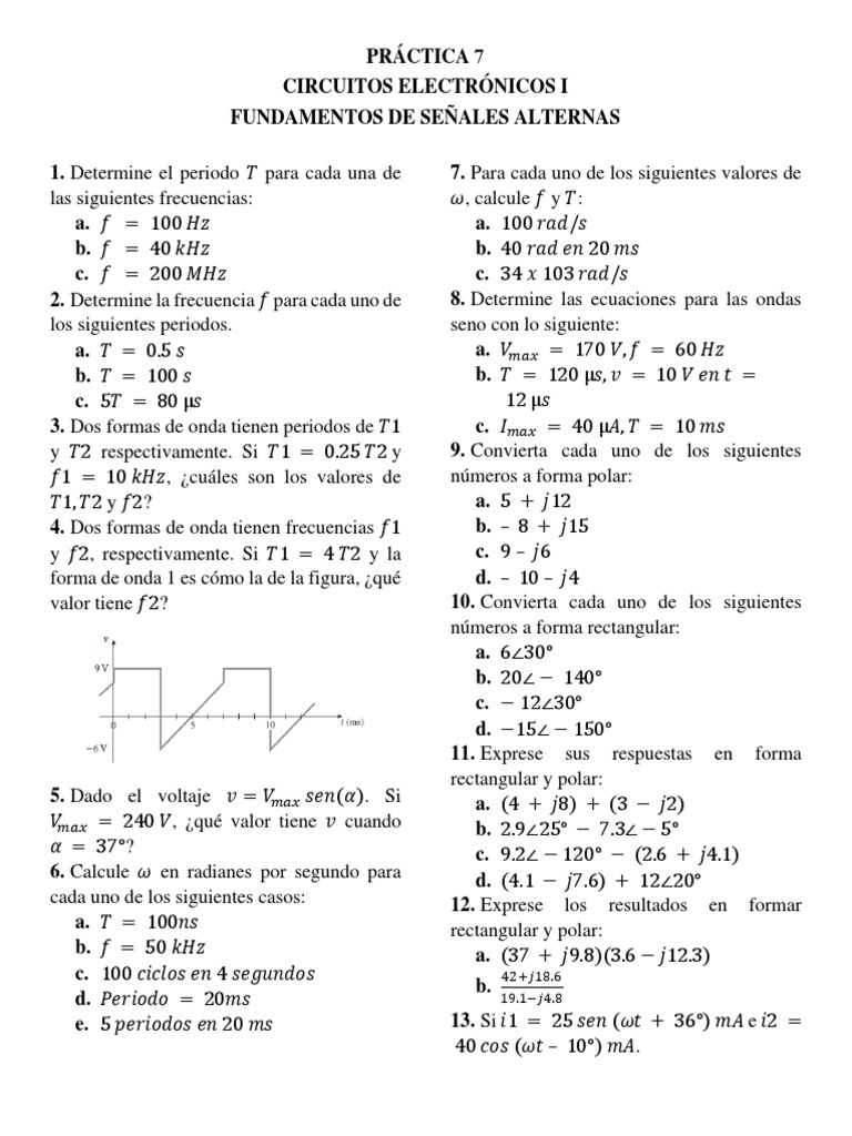 Practica 7 (Fundamentos de Ac) | PDF | Impedancia eléctrica | Frecuencia