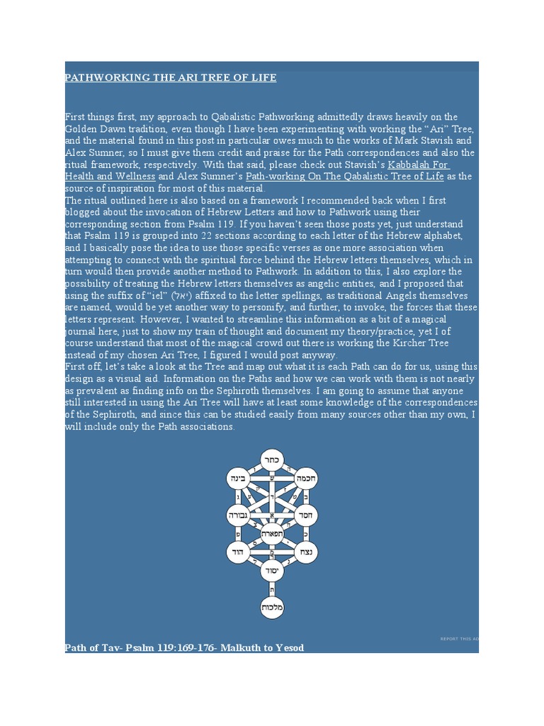 Pathworking The Ari Tree of | Download Free PDF | Prayer | Planets In ...